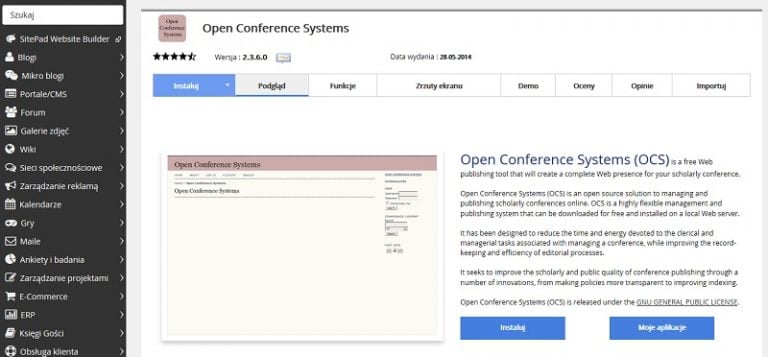 Open Conference Systems - Servizza Pomoc