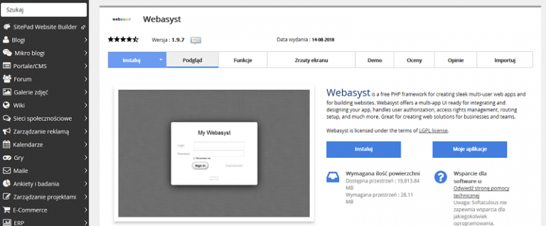 Webasyst - Servizza Pomoc